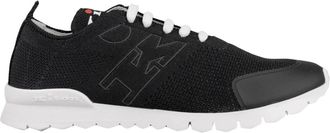 Kiton Homme, Chaussures, Noir, Taille: 42 1/2 EU Baskets Regular Textured 100% Handmade