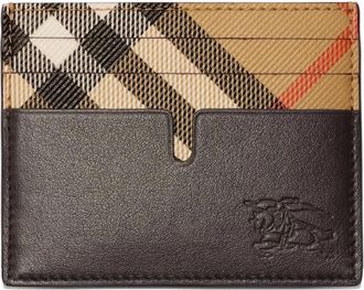 Burberry Checked Embossed-logo Cardholder