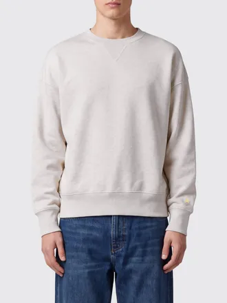 Golden Goose Sweat ras-du-cou en coton avec logo en strass au dos