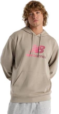 New Balance Sport Essentials French Terry Gradient Logo Hoodie - ARID Stone TG. Large EU ADS - ARID Stone Large, Ads Arid Stone, Large-X-Large