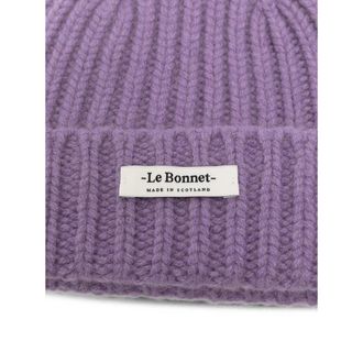 Le Bonnet LBL-015 Ribbed Lambswool Beanie - Purple