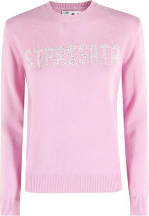 MC2 Saint Barth pull New Queen à strass - Rose