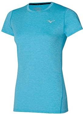 Mizuno Impulse Core T-Shirt pour Femme, Bleu hawaïen, XS