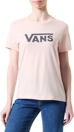Vans Damen Drop V Ss Crew-b T-Shirt, Orange, Large