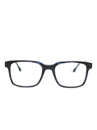 Matsuda lunettes de vue M1035 &agrave; monture rectangulaire - Bleu