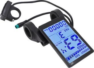 Generic LCD-Panel-Display für Elektromutrücker, ABS-Build, Echtzeit-Datenverfolgung, Schnelle Installation für 22,2 Mm Lenker, Kompatibel mit Elektrofahrräder