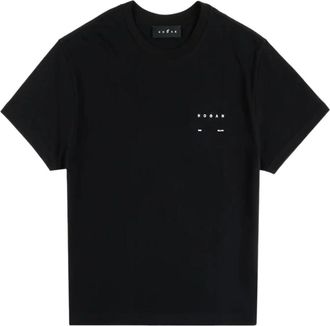 Hogan Femme, Tops, Noir, Taille: 40 FR T-shirt ras du cou en jersey de coton