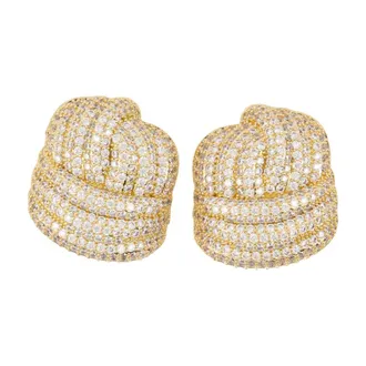 Self Portrait Womens Knot Earrings Self Portrait Metal Gold Jewelry-Watches