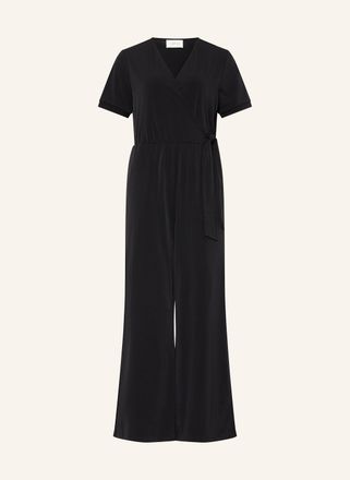 Cartoon Cartoon Jumpsuit In Wickeloptik schwarz