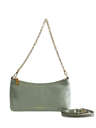 Coccinelle sac porté épaule à bride en chaîne - Vert
