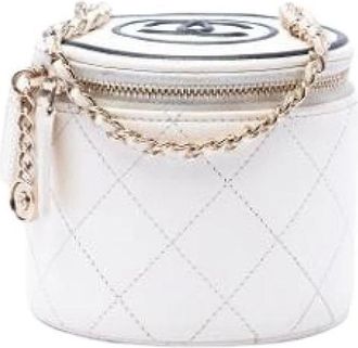 Chanel Sac Vanity Pre-owned - Femme - Pre-owned - Blanc - Taille: ONE Size