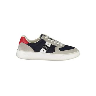 Blauer Homme, Chaussures, Multicolore, Taille: 42 EU Baskets Homme en Cuir Bleu