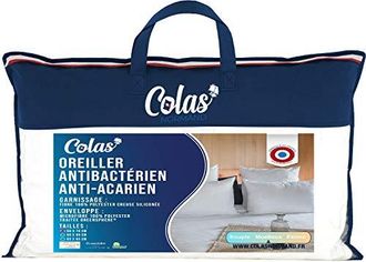Colas Normand Kissen Anti-Milben und antibakteriell - flauschig - 50 x 70 cm - langanhaltende Wirkung - Perfekte Hygiene - Mikrofaser - weich und bequem - waschbar 