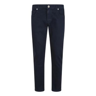 Eleventy Daisy Flower Denim Jeans - - Jeans - Herren - Blau - W31