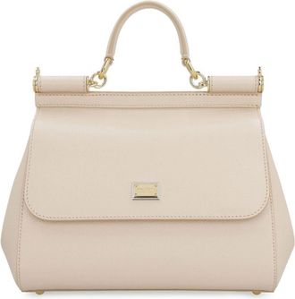 Dolce & Gabbana Große Sicily Handtasche - Nude