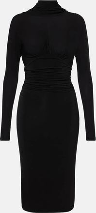 Saint Laurent Midikleid aus Jersey
