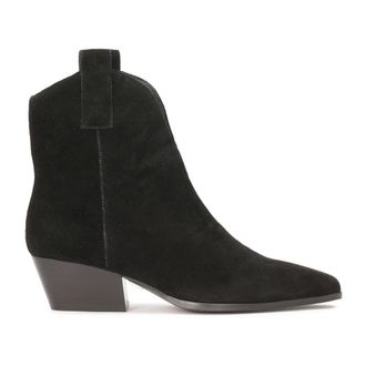Kazar Wildleder Slip-on Cowboy-Stiefel - - Shoes - Damen - Schwarzk - 37 EU
