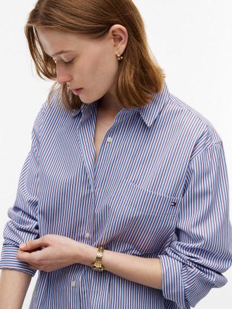 Tommy Hilfiger Langarmbluse ESS POPLIN EASY FIT SHIRT Baumwolle