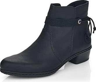 Rieker Femme Bottines Y0782, Dame Bottines,Bottillons,Botte,Demi-Botte,Bootie,Plat,Noir (Schwarz / 01),38 EU / 5 UK