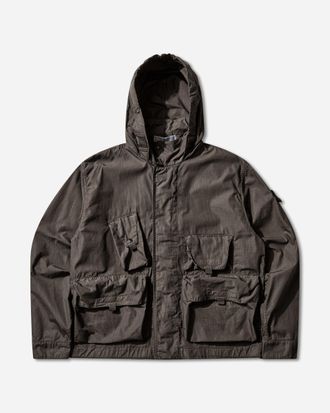 Stone Island Men s Cotton Nylon Micro Ripstop Field Jacket Charcoal