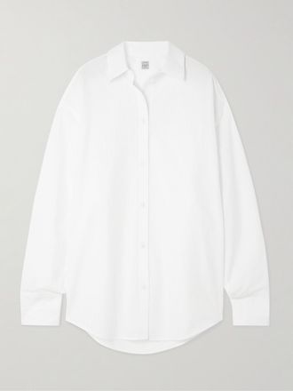 Toteme Hemd Aus Gestreifter Baumwolle - Wei&szlig;