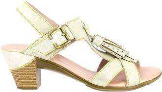 Laura Vita Damen BECTTINOO 33 Peeptoe Sandalen, Silber (Argent Argent)