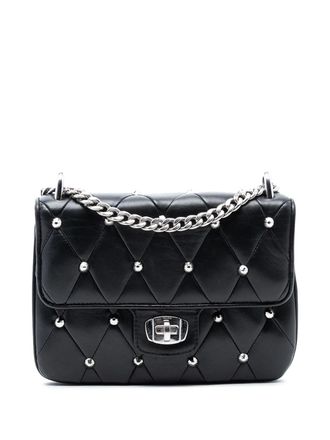 Miu Miu 2021-2025 Studded Matelasse Leather crossbody bag - Schwarz