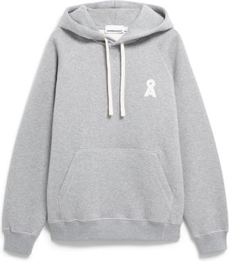 Armedangels Herren Sweathoodie aus Bio-Baumwolle Iconic &Aring; HAANRI Melange Relaxed Fit Silver Melange