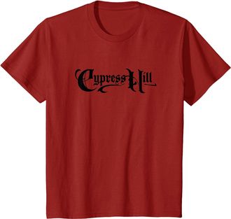 Cypress Hill Offizielles T-Shirt mit Logo - Unisex-Kinder, Rot, S, Kurzarm, Klassisch, Crew-Neck, Stretch, Sommer