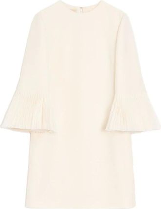 Valentino Garavani Femme, Robes, Blanc, Taille: 38 FR Abito corto in crepe couture ricamato