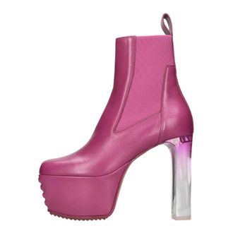 Rick Owens Minimal Grill Beatle Ankle Boots - - Shoes - Damen - Rosa - 37 EU