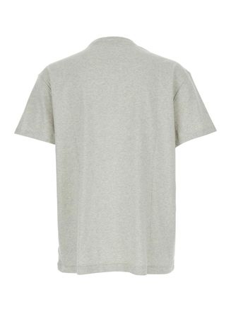 Polo Ralph Lauren Mens Grey Crewneck T-Shirt With Logo Cotton T-Shirts And Polos