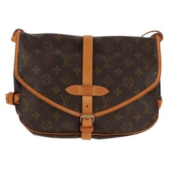 Louis Vuitton unisex, Pre-owned, Brun, Taille: ONE Size Pre-owned Saumur Handbag