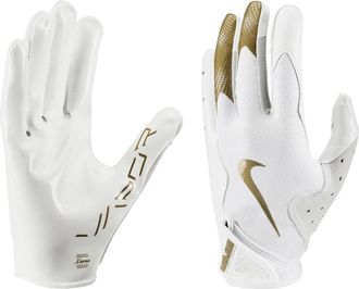Nike Nike Vapor Jet 8.0 Fu&szlig;ballhandschuhe Wei&szlig; | Wei&szlig; | Met Gold Medium