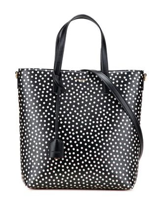 Saint Laurent sac à bandoulière Toy Calfskin à pois North South (2020) - Noir
