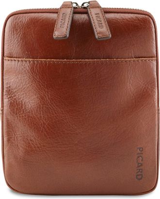 Picard Umhängetasche 1 Frontfach Buddy Leder 19 x 16 x 2 cm (H/B/T) Herren Crossover (5759), braun, 19x16x2cm