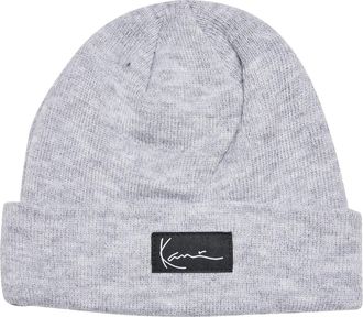 Karl Kani Accessoires KA223-009-3 Signature Beanie Grey Melange Grey Melange, one Size