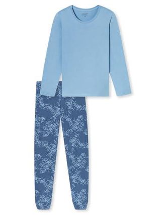 Uncover by Schiesser Uncover Nightwear Ensemble de Pijama, Bleu Clair 182852, 38 Femmes