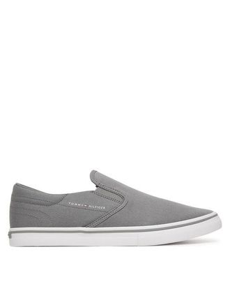 Tommy Hilfiger Sneakers aus Stoff Vulc Core Slip On FM0FM05689 Grau