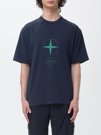 Stone Island T-Shirt STONE ISLAND Homme couleur Bleu Marine