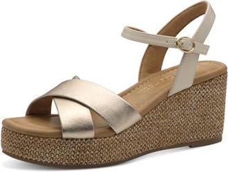 Marco Tozzi Femme Sandale 2-28397-42, m&eacute;tal, 40 EU