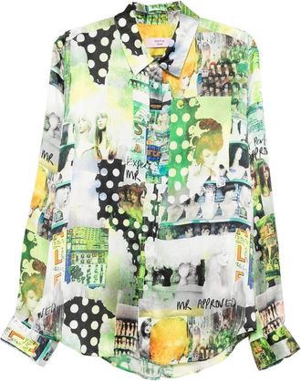 Martine Rose Graphic-print Long-sleeve Shirt