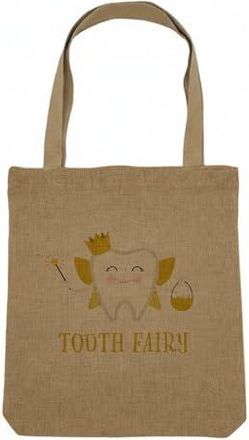 Fabulous Sac Shopping Tote Bag Aspect Lin - Tooth Fairy Teeth Cute Illustration Drawing - Sac de Courses Toile Epaisse 360g Beige Naturel Cabas Port&eacute; Epaule So