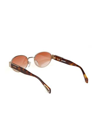 Zadig&Voltaire SZV504 Metal Aviator Sunglasses - Gold