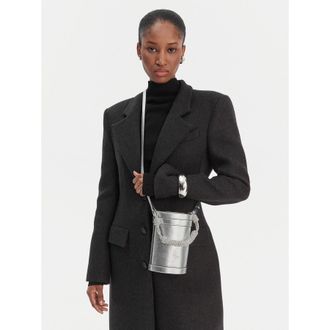 Pinko Handtasche PINKO Mini Bucket Manico 25-26 PLTT 105910 Silberfarben