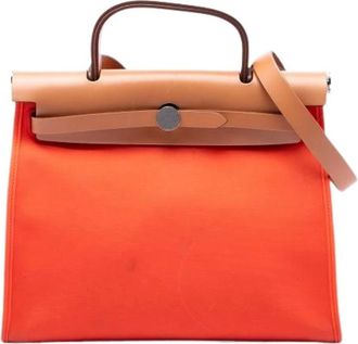 Herm&egrave;s Pre-owned Herbag Zip 31 - Femme - Pre-owned - Orange - Taille: ONE Size