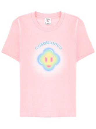 Casablanca Smiley T-Shirt - Pink
