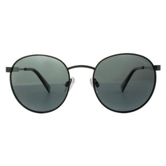 Polaroid Round Unisexe Black Dark Grey Polarise Lunettes de soleil