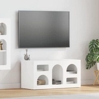 vidaXL vidaXL Meuble TV Blanc 80 x 35 x 40 cm Bois ding&eacute;nierie