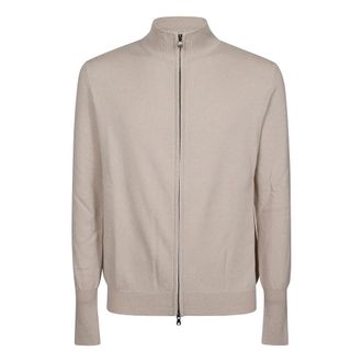 Ballantyne Homme, Pulls, Beige, Taille: 2XL Cardigan &Eacute;l&eacute;gant &agrave; Fermeture &Eacute;clair